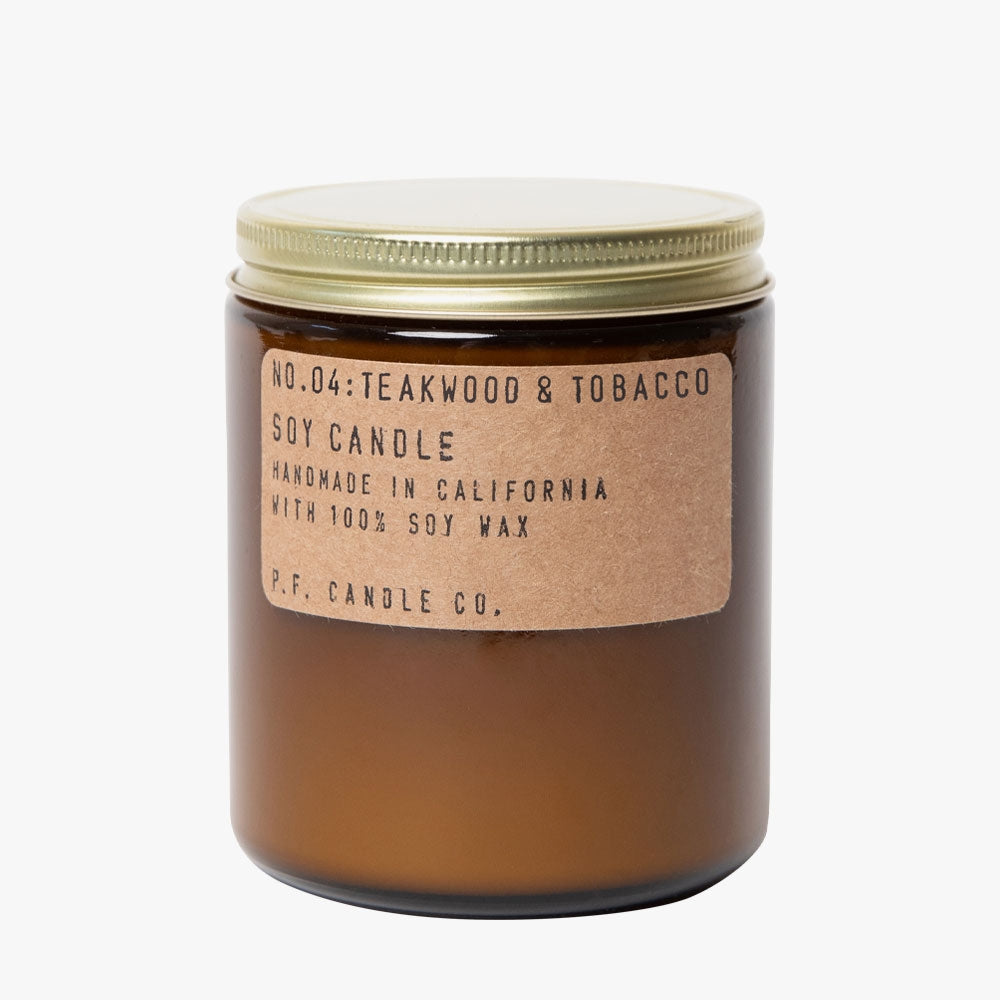 No. 04 Teakwood & Tobacco | P.F. Candle Co. | Soy Wax Candle
